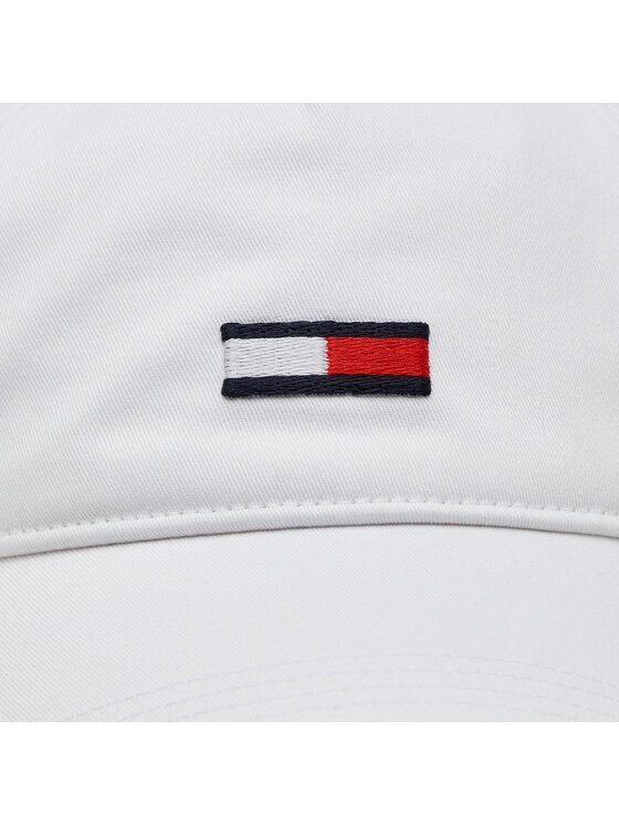 Tommy Jeans Cepure ar nagu Tjm Elongated Flag Cap AM0AM11692 Balts ...