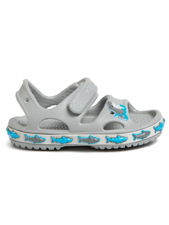 Crocs Sandály Fl Shark Band Sandal B 206365 Šedá | Modivo.cz