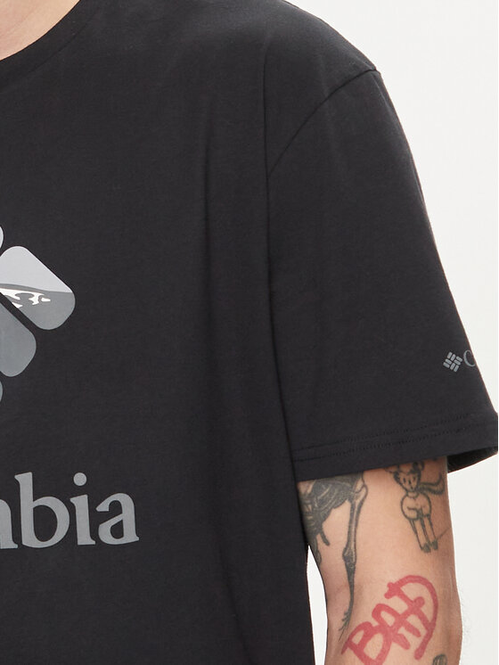 Columbia Футболка Rapid Ridge Graphic 1888813 Чорний Regular Fit ...
