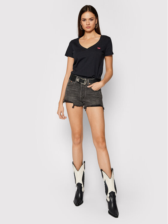 Levi's® T-Shirt Perfect Tee 85341-0003 Czarny Regular Fit | Modivo.pl