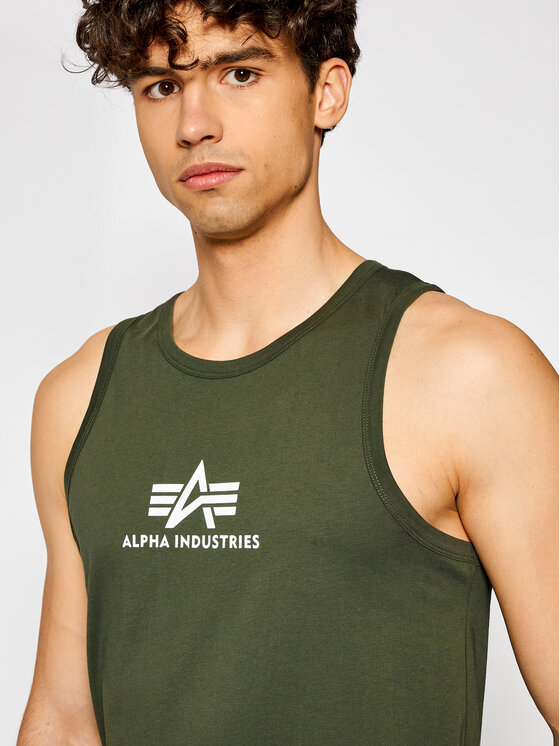 Alpha Industries Tank top Basic 126566 Πράσινο Regular Fit | Modivo.gr