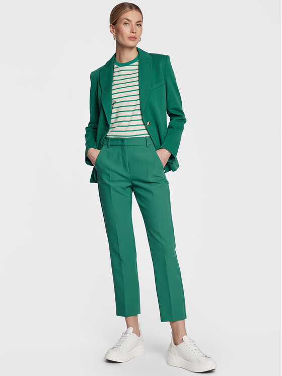 Weekend Max Mara Pantaloni din material Rana 2351310137 Verde Slim Fit ...