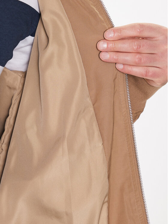 Lindbergh Kurtka bomber 30-321000 Brązowy Regular Fit | Modivo.pl