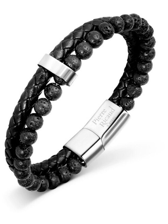 Pierre Ricaud Bransoletka PR657.5BL Czarny | Modivo.pl