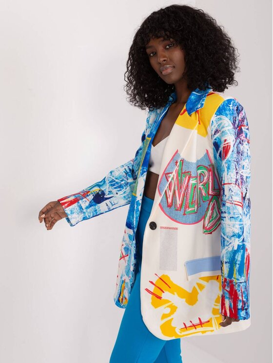 ITALY MODA Marynarka 244909 Beżowy Regular Fit | Modivo.pl