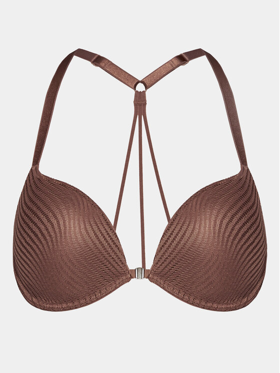 Triumph Сутиен push-up Harmony Spotlight WHUF 10217429 Кафяв | Modivo.bg