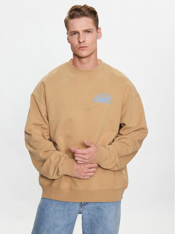 Woodbird Mikina Cope Sunshine 2316-602 Hnědá Regular Fit | Modivo.cz
