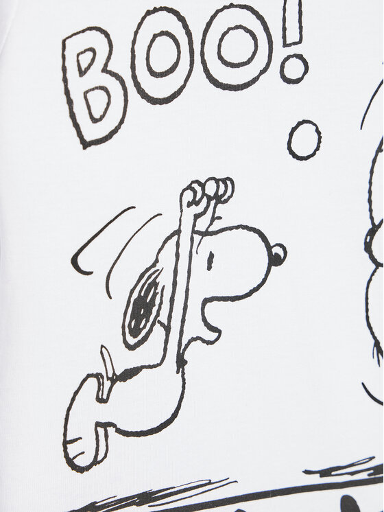 OVS Bluzka PEANUTS 1333355 Biały Regular Fit | Modivo.pl