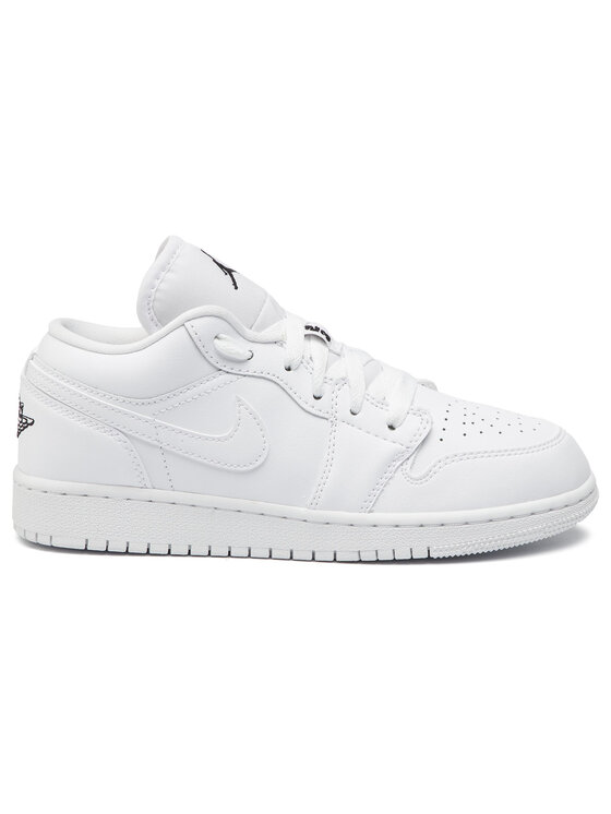 Nike Sneakersy Air Jordan 1 Low (GS) 553560 101 Biały | Modivo.pl