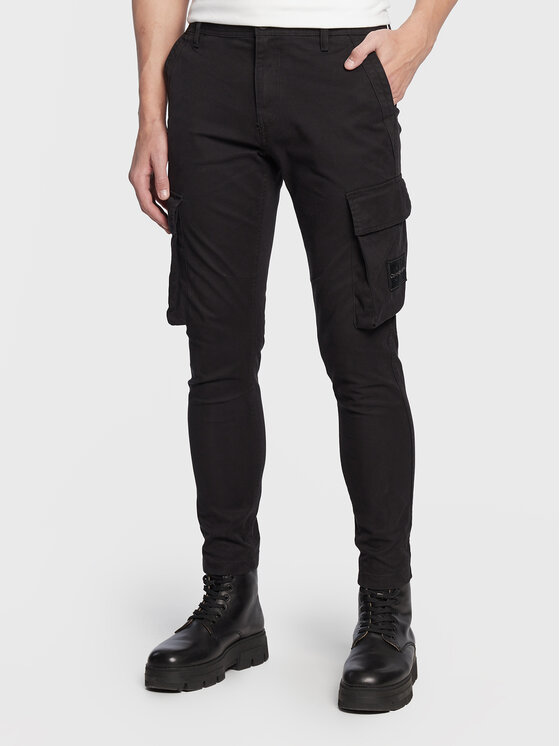 Calvin Klein Jeans Pantalon En Tissu J30j322043 Noir Regular Fit
