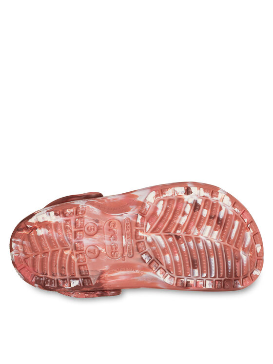 Crocs Klapki Classic Marbled Clog 206867 Brązowy | Modivo.pl