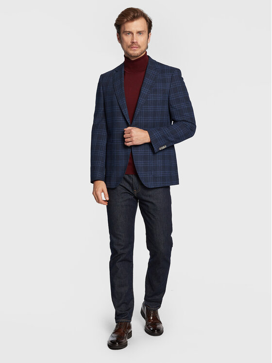 Boss Rolák Musso-P 50468262 Bordová Slim Fit | Modivo.sk