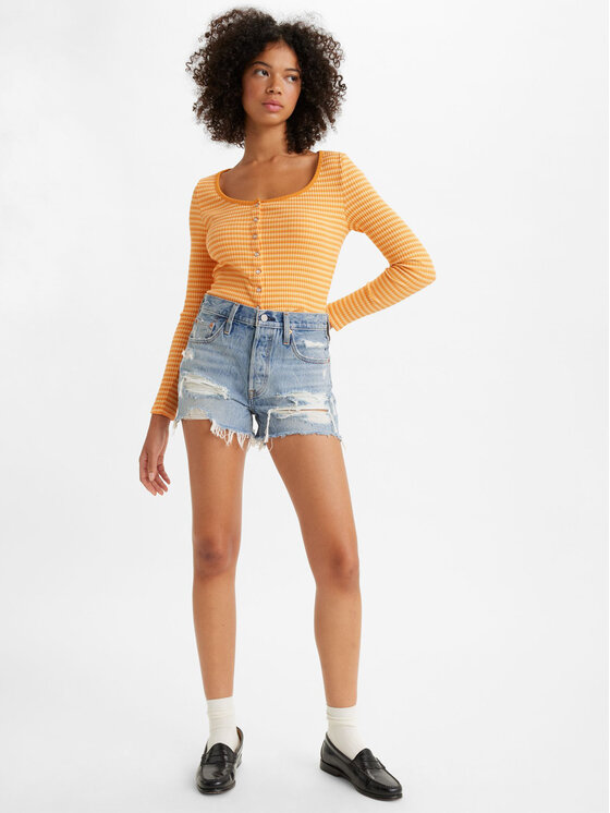 Levi's® Farmer rövidnadrág 501® 563270314 Kék Slim Fit | Modivo.hu