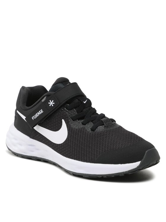 Nike Bėgimo batai Revolution 6 Flyease Nn (GS) DD1113 003 Juoda | Modivo.lt
