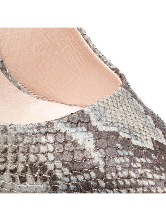Simple Pantofi cu toc subțire Ingrid DCG781-R39-HL00-5700-0 Gri | Modivo.ro