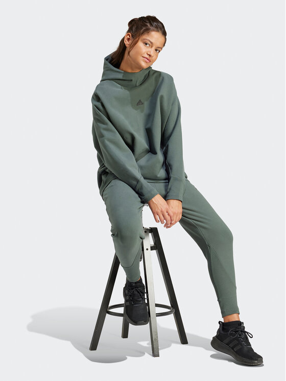 adidas Bluza Z.N.E. Winterized IS4335 Zielony Loose Fit | Modivo.pl