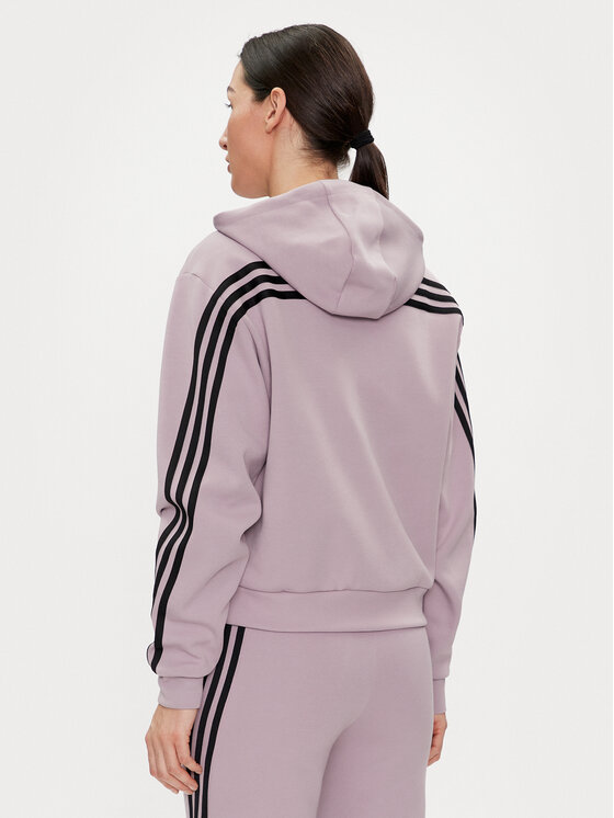 adidas Mikina Future Icons 3-Stripes IS3681 Fialová Loose Fit | Modivo.sk