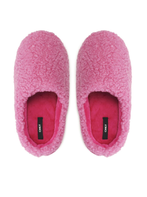ONLY Shoes Kapcie Onlhoney-1 Fluffy Slipper 15271648 Różowy | Modivo.pl