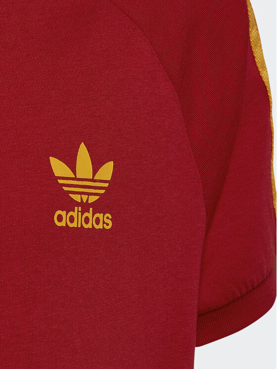 adidas Тишърт Adicolor 3-Stripes T-Shirt HL9406 Червен Loose Fit ...