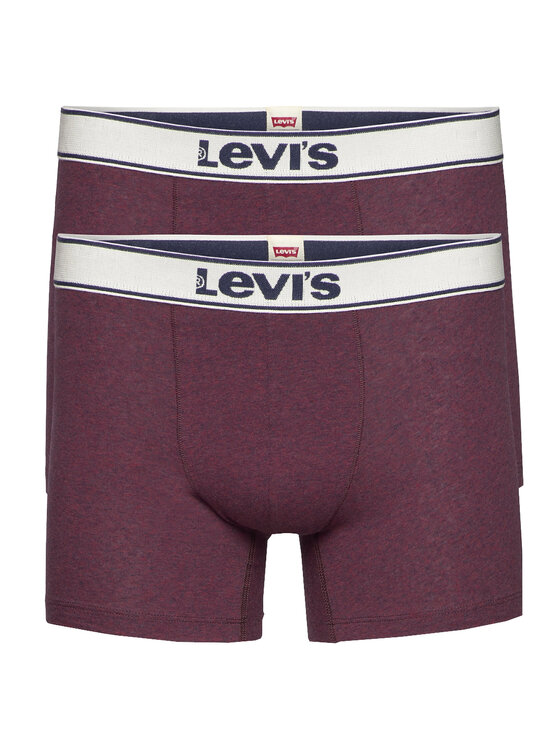 Levi's® Bokserki Levi's Boxer 2 Pairs Briefs Bordowy | Modivo.pl