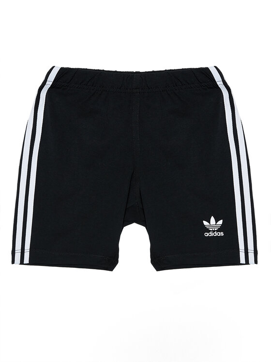 adidas Komplet t-shirt i szorty sportowe Trefoil FI8318 Czarny Regular ...