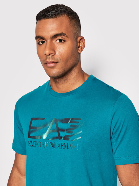 EA7 Emporio Armani T-Shirt 6LPT81 PJM9Z 1572 Blau Regular Fit | Modivo.de