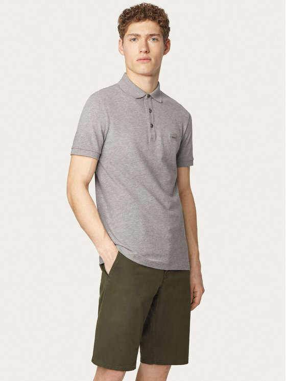 Boss Poloshirt Passenger 50378334 Grau Slim Fit | Modivo.de