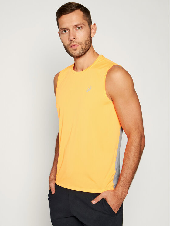 Asics Technisches T Shirt Race Singlet 2011A780 Orange Regular Fit Modivo
