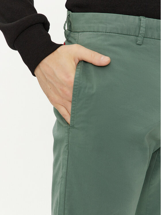 Hugo Chinosy David222D 50468314 Zielony Slim Fit | Modivo.pl