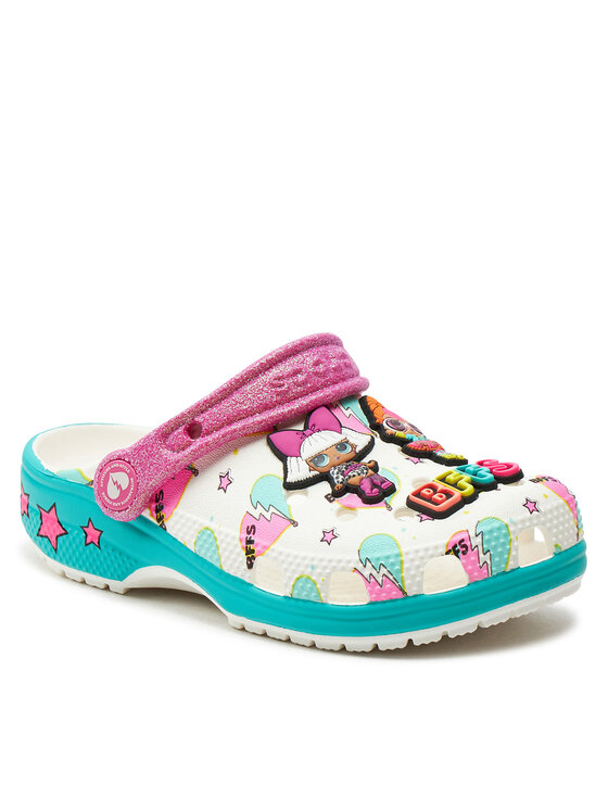 Crocs Klapki Lol Suprise Bff Classic Clog Kids 209466 Biały | Modivo.pl