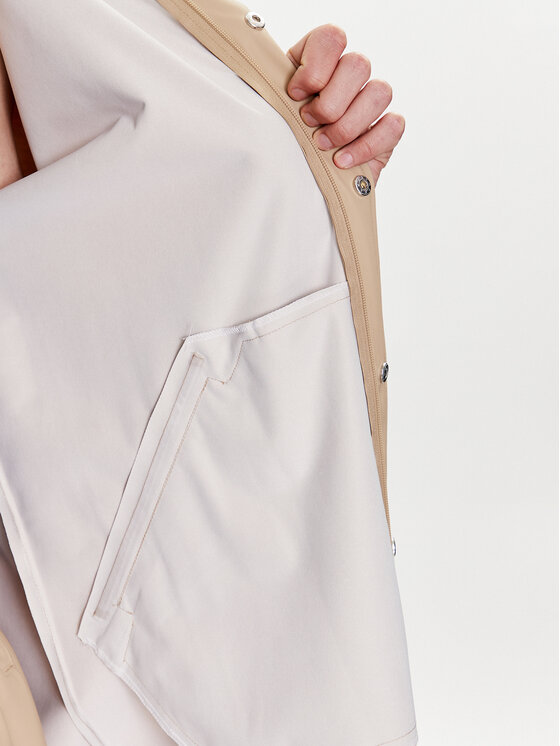 Rains Kurtka przeciwdeszczowa 18140 Beżowy Casual Fit | Modivo.pl