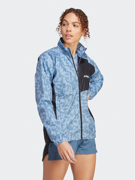 adidas Вітровка Terrex Trail Running Windbreaker HZ1320 Блакитний ...