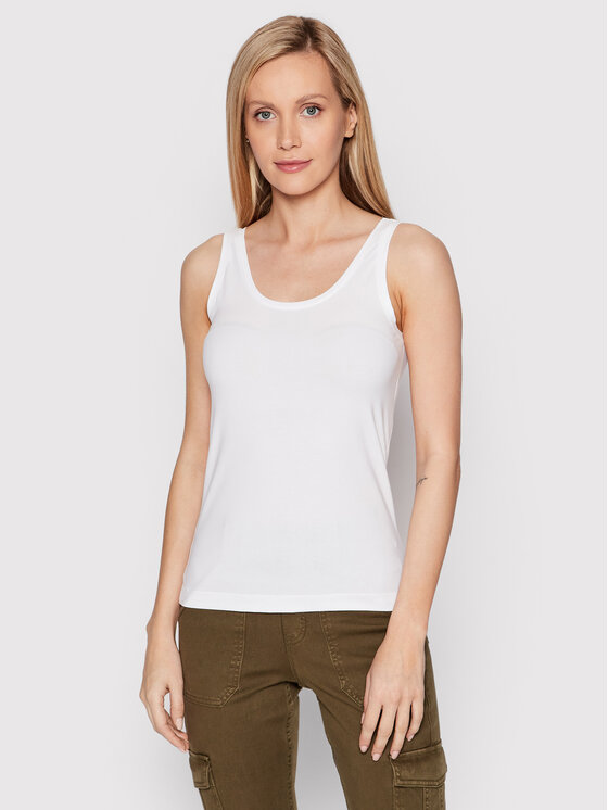 SPANX Top Control 10267R Biały Slim Fit | Modivo.pl