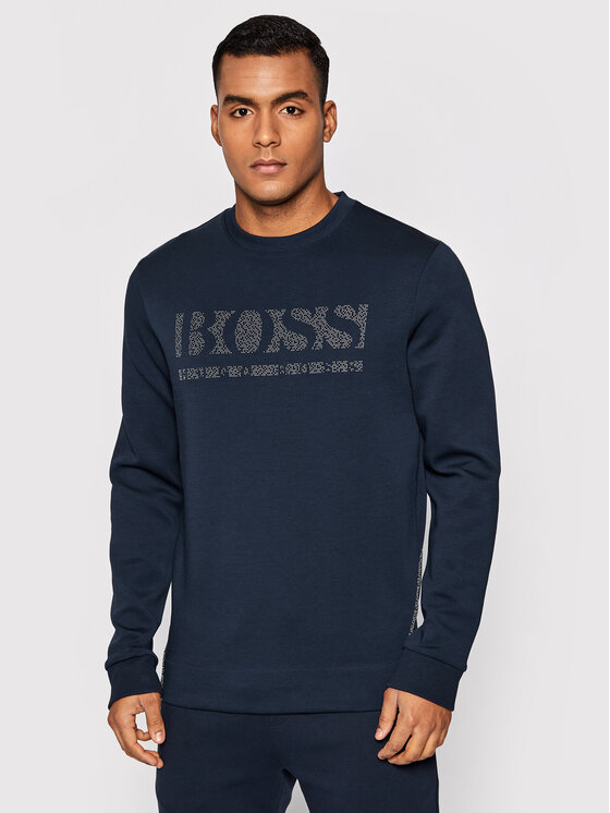 Boss Bluza Salbo Iconic 50456419 Granatowy Slim Fit | Modivo.pl