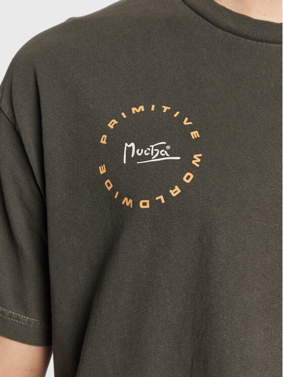 Primitive T-shirt P12688 Kaki Regular Fit | Modivo.fr
