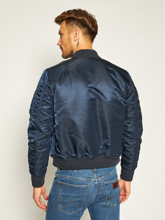 Alpha Industries Bunda bomber Ma-1 Vf 59 191118 Tmavomodrá Slim Fit ...