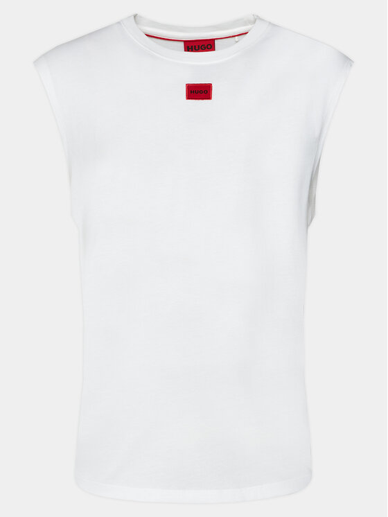Hugo Tank-Top Dankto241 50505305 Weiß Regular Fit | Modivo.de