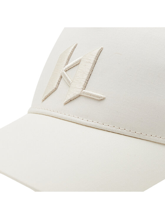 KARL LAGERFELD Cap Kl Monogram Logo 225W3412 Écru | Modivo.de