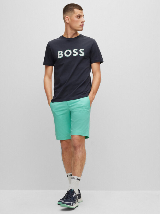 Boss Тишърт 50488793 Тъмносин Regular Fit | Modivo.bg