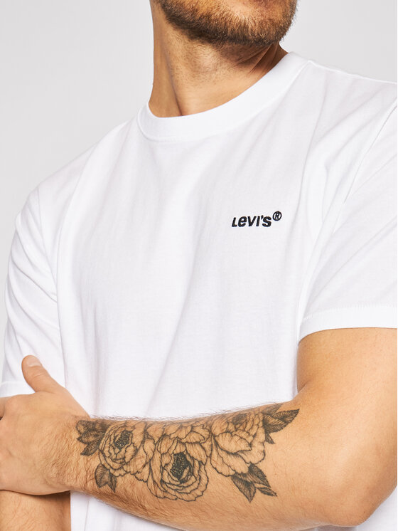 Levi's® T-Shirt Red Tab™ Vintage A0637-0000 Biały Boxy Fit | Modivo.pl