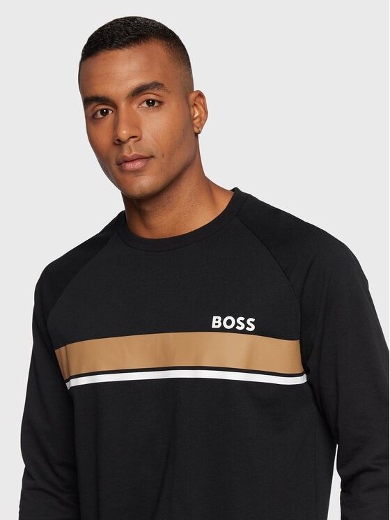 Boss Bluza Authentic 50480561 Czarny Regular Fit | Modivo.pl