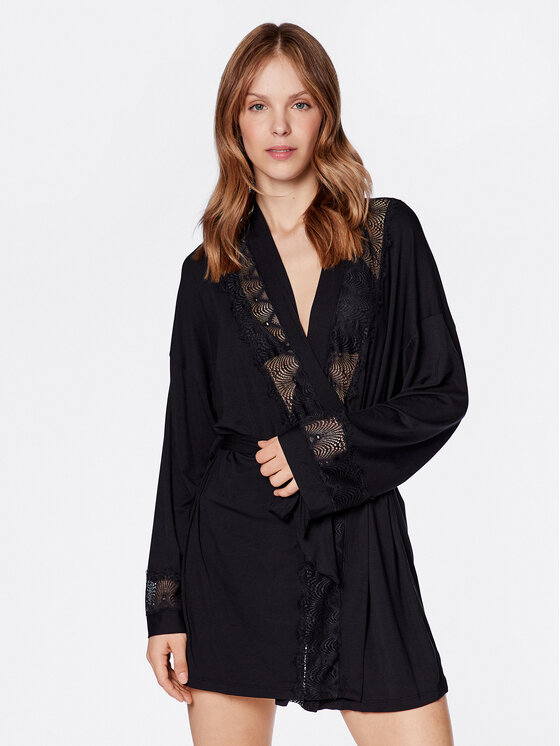 Cosabella Bademantel Allure ALLSW8091 Schwarz Regular Fit | Modivo.de