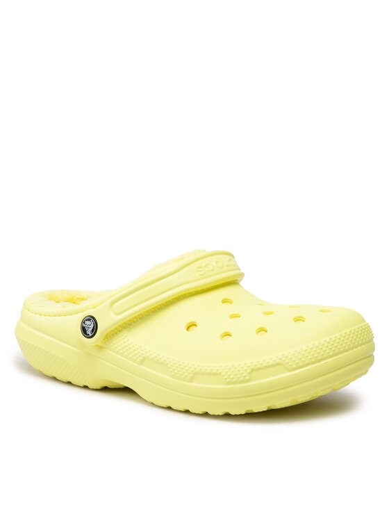 Crocs Παντόφλες Classic Lined Clog 203591 Κίτρινο | Modivo.gr