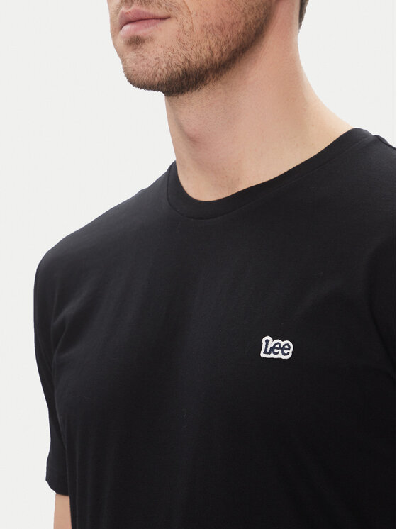 Lee T-Shirt Patch 112367186 Czarny Regular Fit | Modivo.pl