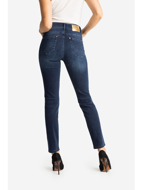 RJ Rocks Jeans Jeansy Adele Granatowy Slim Fit | Modivo.pl