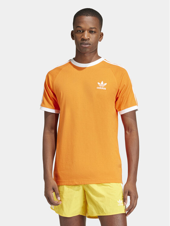 adidas Tricou adicolor Classics 3-Stripes IM9382 Portocaliu Slim Fit ...