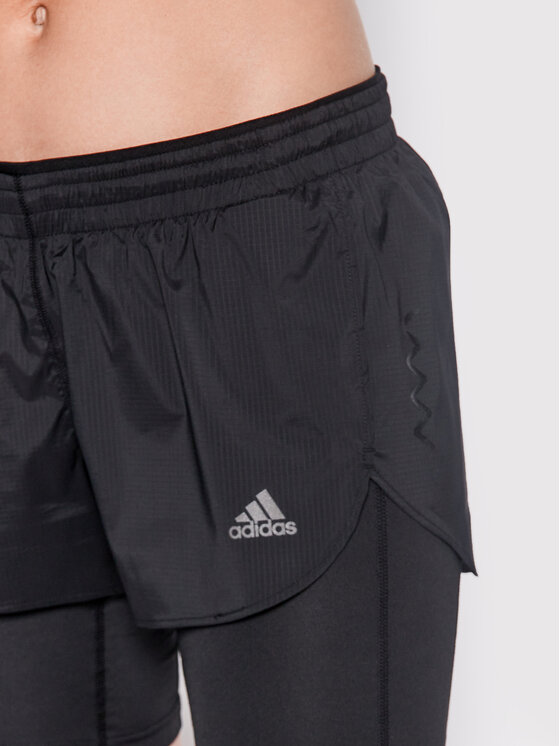 adidas Αθλητικό σορτς Run Fast Two-In-One HB9225 Μαύρο Slim Fit | Modivo.gr