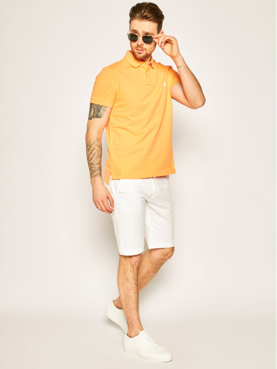 Polo Ralph Lauren Polo Core Replen 710782592 Pomarańczowy Custom Slim ...