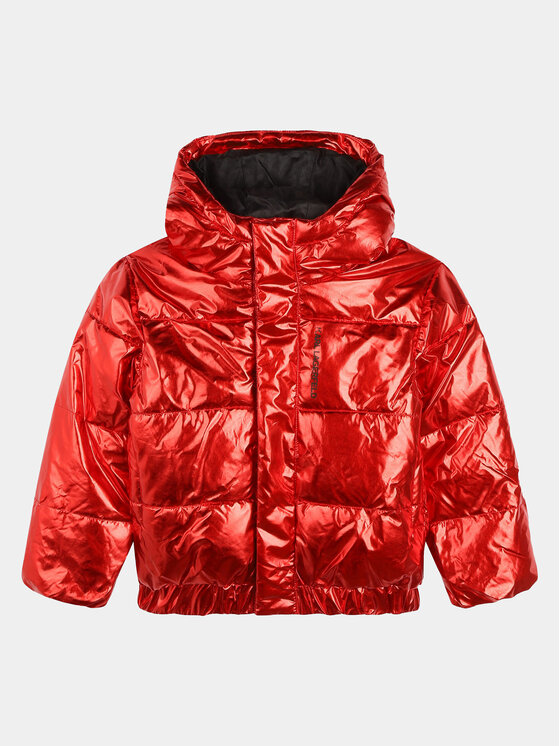 Karl Lagerfeld Kids Winterjacke Z16165 M Rot Regular Fit | Modivo.de