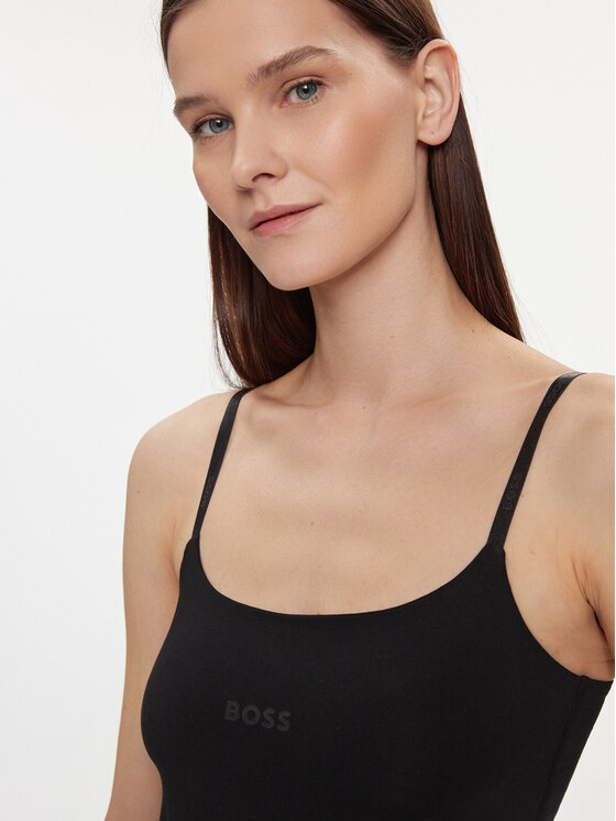 Boss Top 50515601 Czarny Slim Fit | Modivo.pl